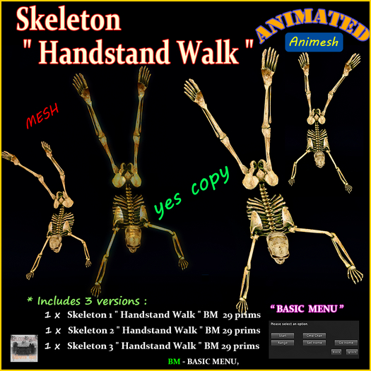 Second Life Marketplace - Skeleton - Handstand Walk